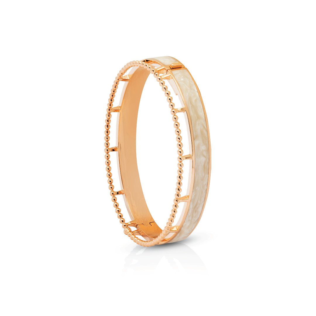Sidra Bracelet, Mother of Pearl, Rose Gold – Mas Jewels